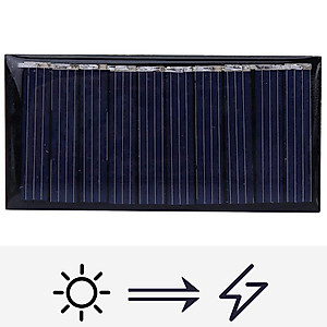 Solar Panels Battery Charger - 50MA 5V Mini Solar Panel Battery Charger Polycrystalline Silicon Outdoor Charging Power Supply
