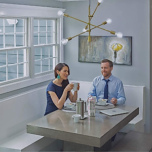 Bulbrite Solana 2-Pack G25 WiFi Connected Edison Filament LED Smart Light Bulb, Clear