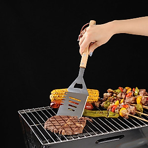 CYXI 6 PCS Complete Barbecue Tool Set with Storage Bag - BBQ Tools Set,Grill Accessories, Portable Grilling Utensil Kit, for Travel, Picnics, RVs, Camping, BBQs, Parties