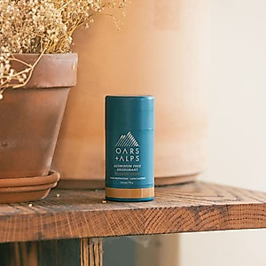 Oars + Alps Aluminum Free Deodorant for Men and Women, Dermatologist Tested and Made with Clean Ingredients, Travel Size, Bergamot Grove, 1 Pack, 2.6 Oz