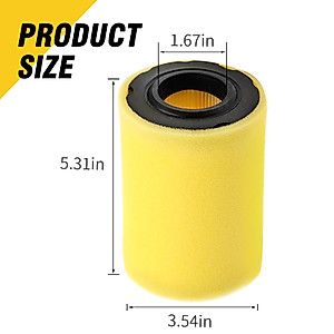 SYOWADA 2 Pcs Air Filter Replacement For BS 5421 5428 992376 590825 591334 594201 796031 Filter Element, 31A607 Air Filter Replacement For John Deere Gy21435 Miu13038 Miu13963