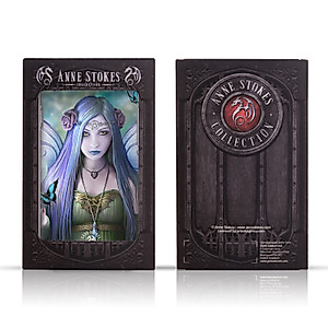 Head Case Designs Officially Licensed Anne Stokes Stargazer Fairies Leather Book Wallet Case Cover Compatible with Apple iPhone 15 Pro