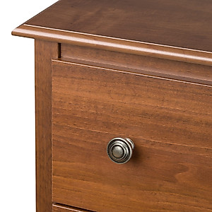 Prepac Sonoma Traditional 6-Drawer Tall Dresser for Bedroom, Functional Bedroom Dresser Chest of Drawers 17.65" D x 23.25" W x 53" H, Cherry, CDC-2354