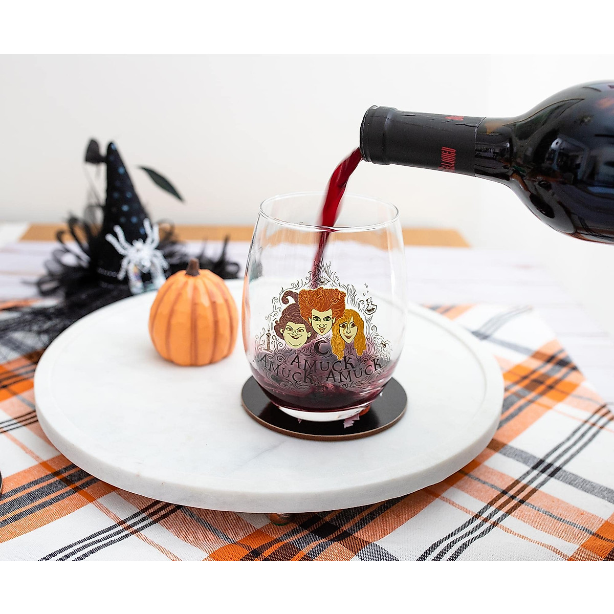 Disney Hocus Pocus Amuck Stemless Glass | Holds 20 Ounces