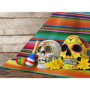 Allenjoy PE Fiesta Backdrop Mexican Color Stripes Banner Cinco de Mayo Party Background