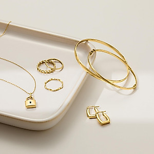 RS Pure by Ross-Simons Italian 14kt Yellow Gold Curb-Link Ring. Size 10