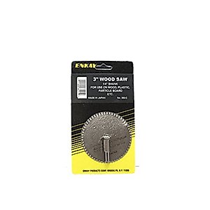 Enkay 382-C 3-Inch Wood Saw 1/4-Inch Shank, Carded
