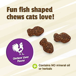 Pet Naturals Hairball for Cats with Omega 3, Chicken Flavor, 160 Chews - Can Help Eliminate Hairballs and Manage Excess Shedding - No Corn or Wheat