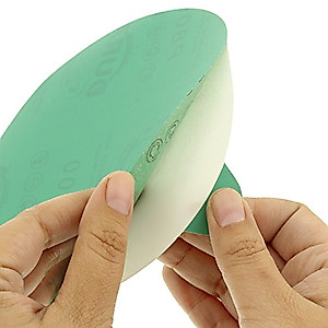 Dura-Gold Premium 800, 1000, 1500, 2000, 3000 Grit 6" Green Film PSA Sanding Discs, 5 Each, 25 Total, Self Adhesive Stickyback Sandpaper for DA Sander, Finishing Sand Automotive Paint Woodworking Wood