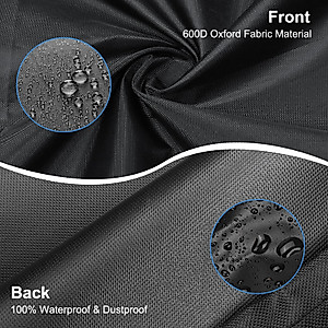 Folding Mattress Bag - 600D Oxford Cloth Heavy Duty Carry Case for Tri-Fold Guest Bed Mattress (Fits 4" Single Mattress, Black)