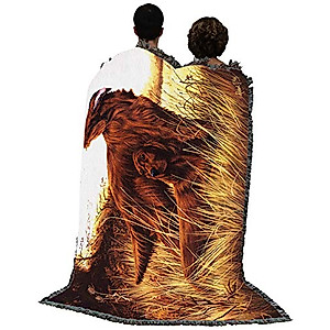 Pure Country Weavers Irish Setter Blanket by Robert May - Gift for Dog Lovers - Tapestry Throw Woven from Cotton - Made in The USA (72x54)