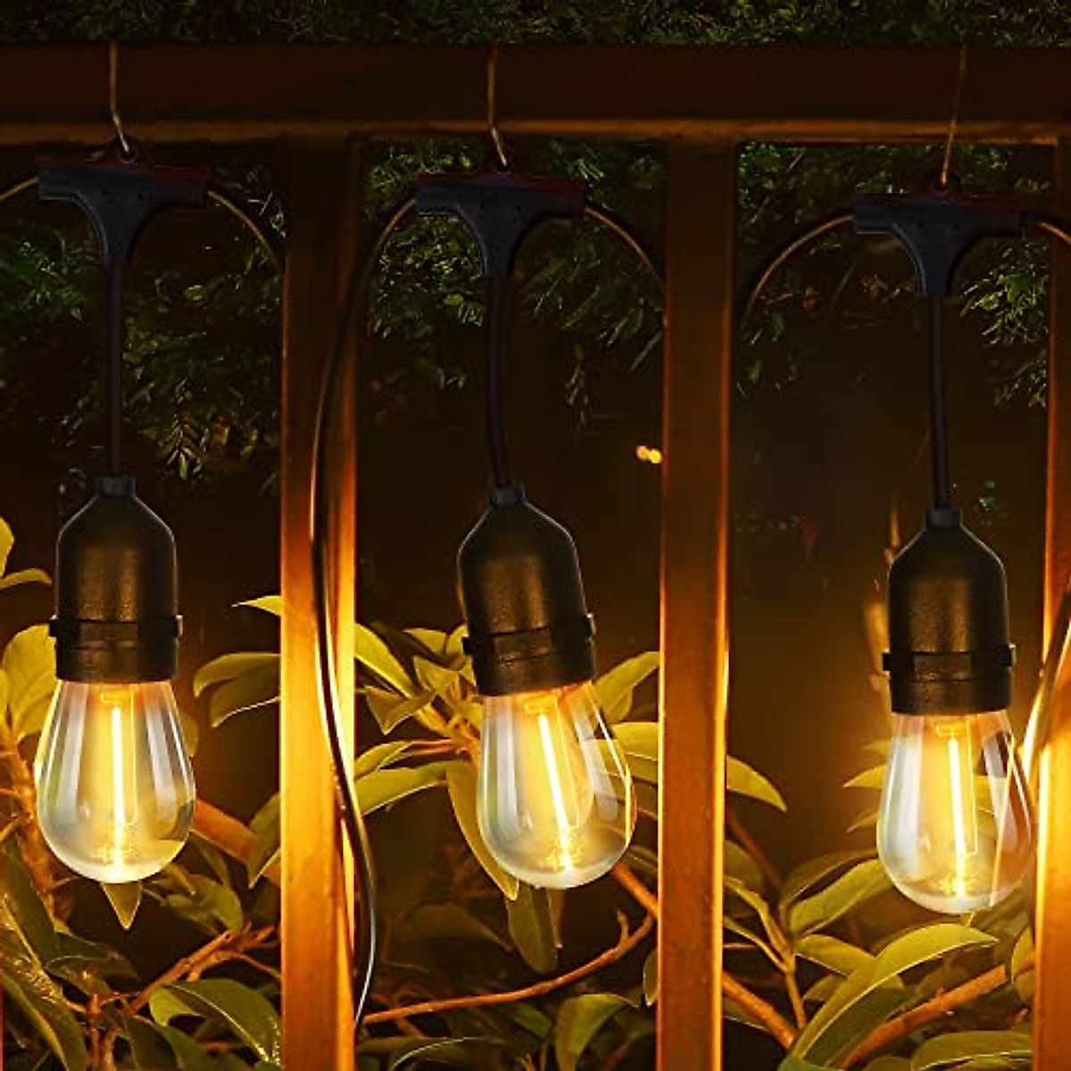 YOSION 30ft Heavey-Duty Commercial-Grade Waterproof Outdoor String Lights for Backyard Garden Patio Pergola Gazebo Bistro Bedroom Christmas Wedding Party