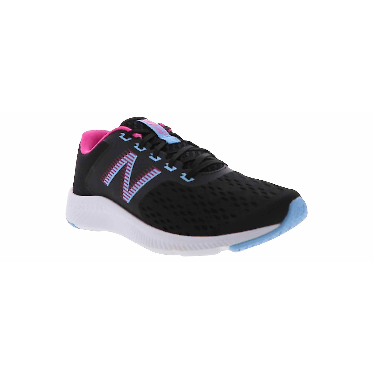 New Balance Women's DRFT V1 Running Shoe, Black/Peony/Team Carolina, 9.5 Wide