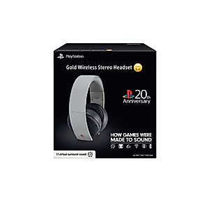 PlayStation Gold Wireless Stereo Headset - 20th Anniversary Edition