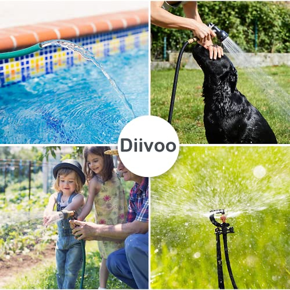 Sprinkler Timer, Diivoo Hose Timer with Timing and Frequency Irrigation, Water Timer for Garden Hose with Rain Delay and Manual Watering for Lawn, Blue