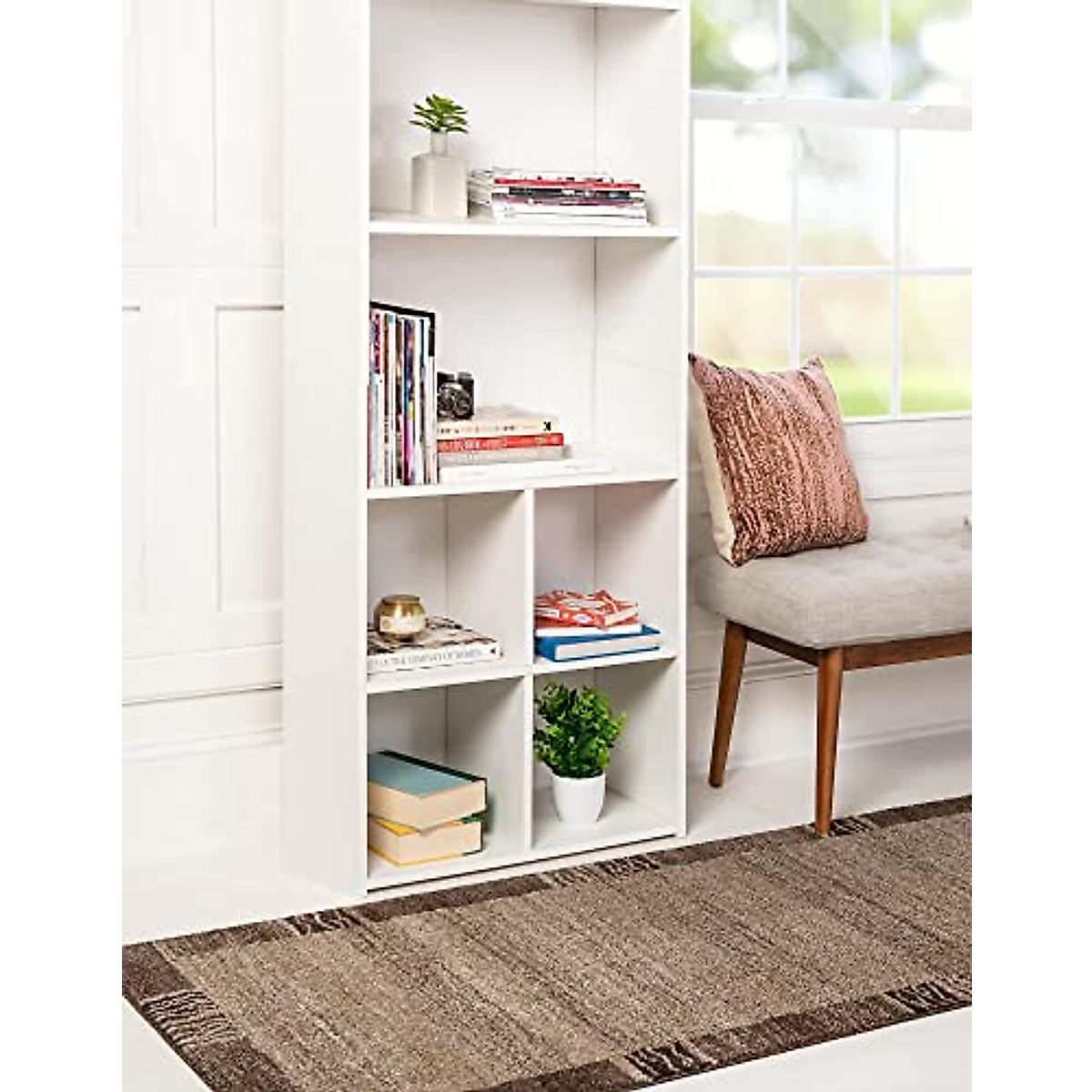 Unique Loom Del Mar Collection Area Rug - Sarah (2' 7" x 10' Runner, Dark Beige/ Brown)