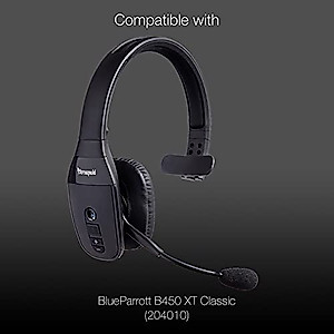 Universal Headsets Foam Microphone Windscreens - 10 pk, Mic Covers for BlueParrot B250, B350, B450, B550, C400 Plantronics, Logitech, Jabra, Lapel, Lavaliers, Telex, Movo, VXI Lux Passport by GTW