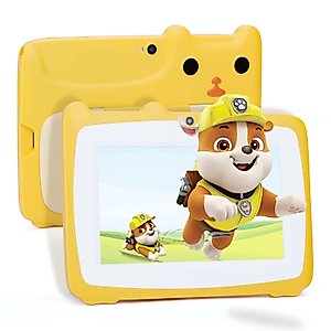C idea Tablet for Kids Age 3-7,Android 12 Kids Tablet for Toddler,7" Children Tablet with Case/WiFi/Dual Camera/32gGB+1TB Expanded/HD IPS Safety Eye Protection for Boys and Girls Gift