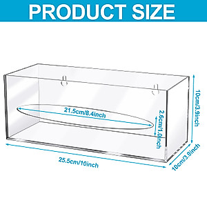 2 Pack Trash Bag Dispenser 10x4x4 Inch Acrylic Garbage Bag Dispenser One Roll of Bags Clear Trash Bag Dispenser, Vertical or Horizontal Wall Mounting Garbage Bag Holder for Kitchen Restaurant Office