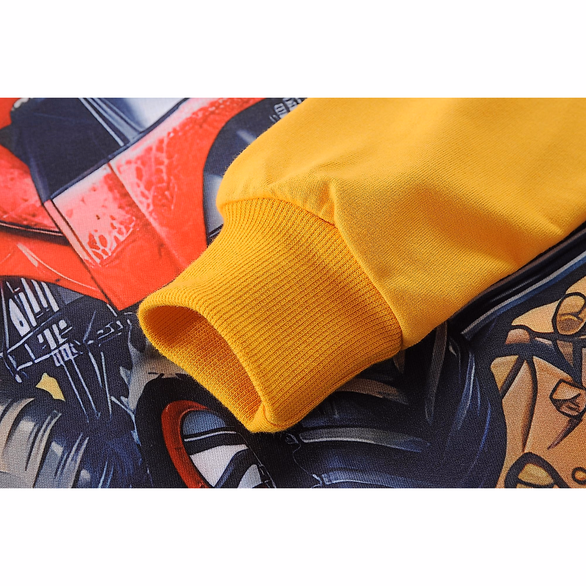 Little Hand Monster Truck Boys Shirt Long Sleeve Hoodie Tops Cotton Children Car Clothes for Size 7 8 Kids