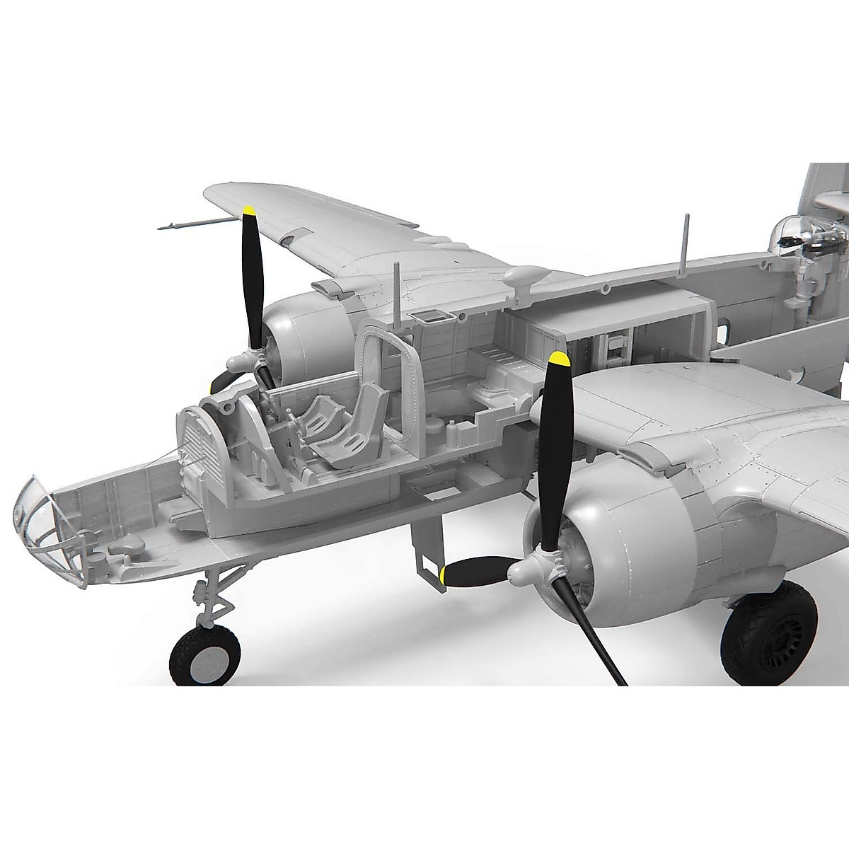Airfix North American B-25B Mitchell 1:72 WWII Military Aviation Plastic Model Kit A06020, Assorted
