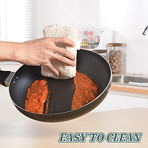 Eterish Nonstick Frying Pan Skillet 9.4 Inch - Induction Bottom - Aluminum Alloy and Scratch Resistant Body Omelette Pan- Riveted Handle, Non Stick Skillet Pan,PFOA Free