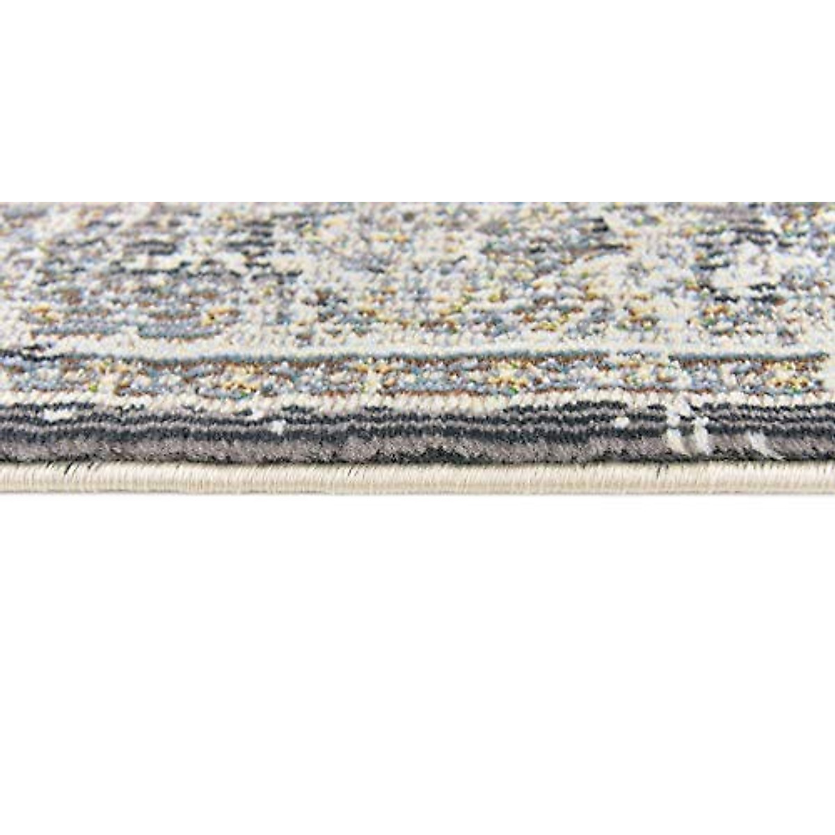 Unique Loom Baracoa Collection Area Rug - La Cabana (2' 2" x 6' 1" Runner, Fume Gray/ Brown)