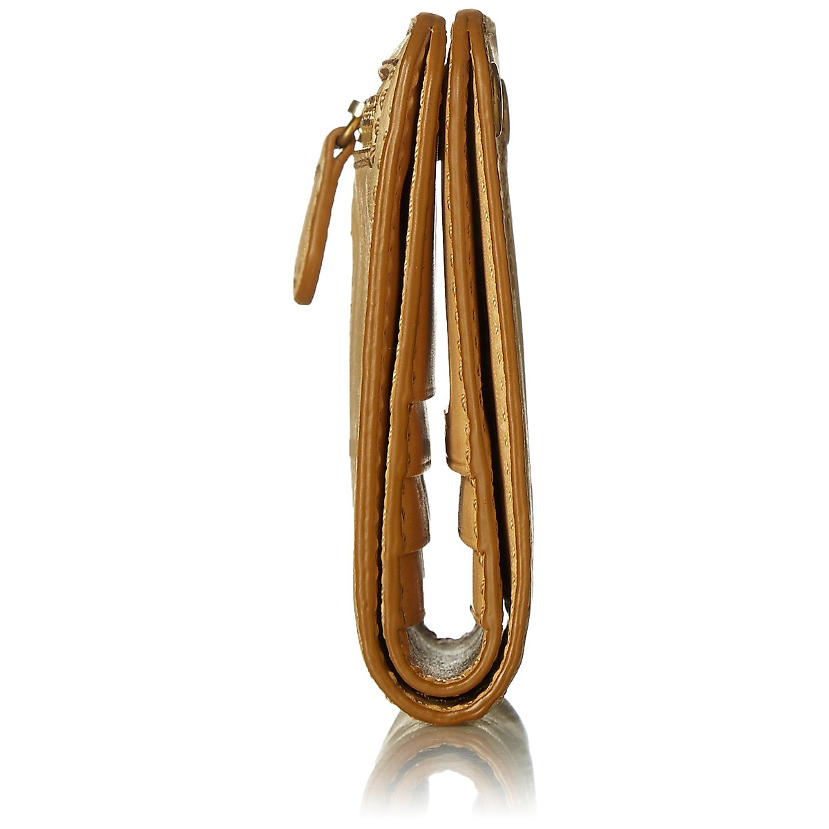 FRYE Women's Campus Rivet Small Leather Snap Wallet, Banana, One Size