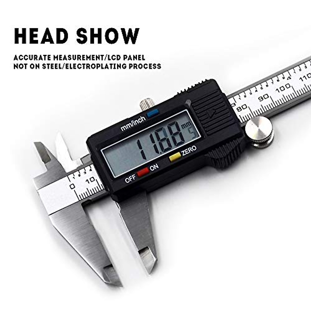 Oudtinx Electronic Digital Caliper with Extra Large LCD Screen | 0-8 Inches | Inch/Millimeter Conversion