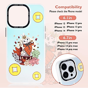 Lao Lin Arts，Compatiable for iPhone Case,Golden Dazzle Phone Case,Change Color with Light,Drop-Proof Phone Case,No Fingerprints,Rabbit, (iPhone 13)