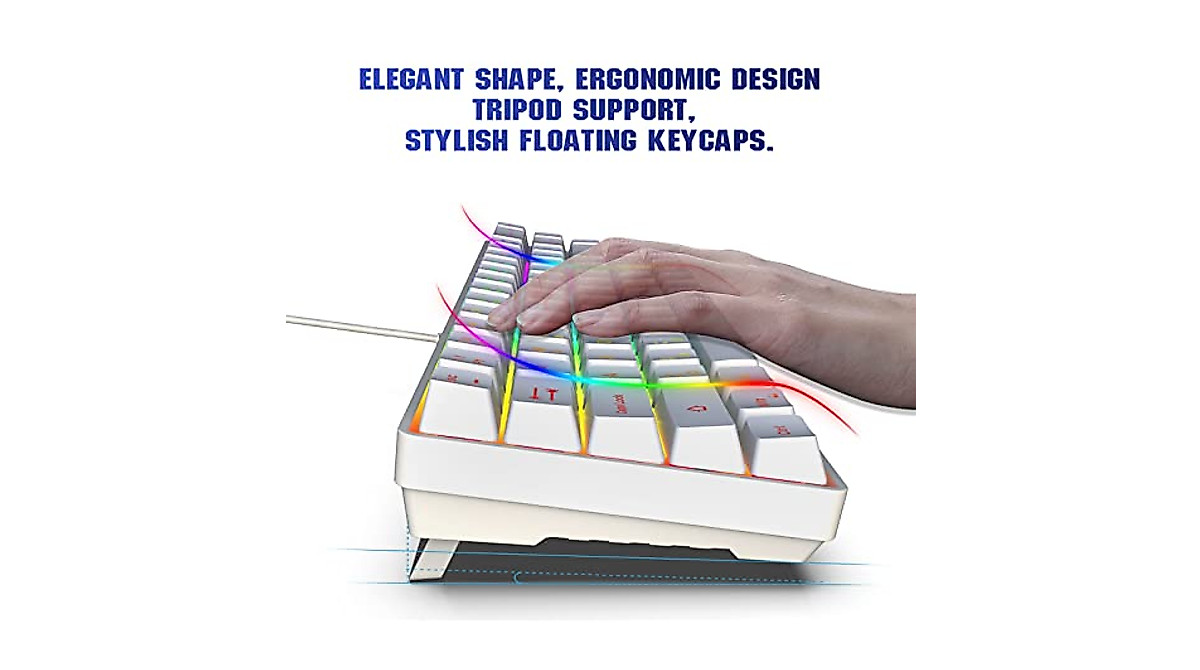 Snpurdiri 60% RGB Gaming Keyboard - Compact & Ergonomic