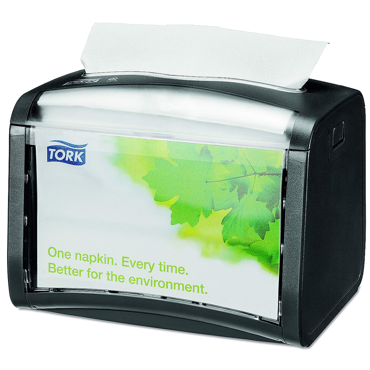 Tork SCA Xpres snap Signature Napkin Dispenser 623200, Black, 8 x 6.5 x 6.5 inches