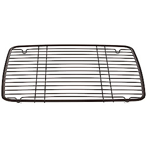 iDesign Axis Kitchen Sink Protector Grid, 10" x 13" x .6", Bronze