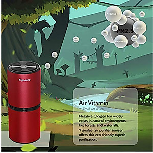 Car Air Purifier|Portable Air Purifier|Air Purifiers for Home,Bedroom,desktop|Car Air Fresheners|Pet Odor Eliminator|Removes PM2.5 Dust,Smoke,Car Odor |Personal Air Purifier for Travel | FIGNOLEE