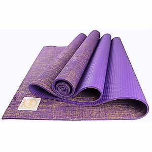 Maji Sports Jute Yoga Mat, Purple, 24 x 68 x 4.5mm