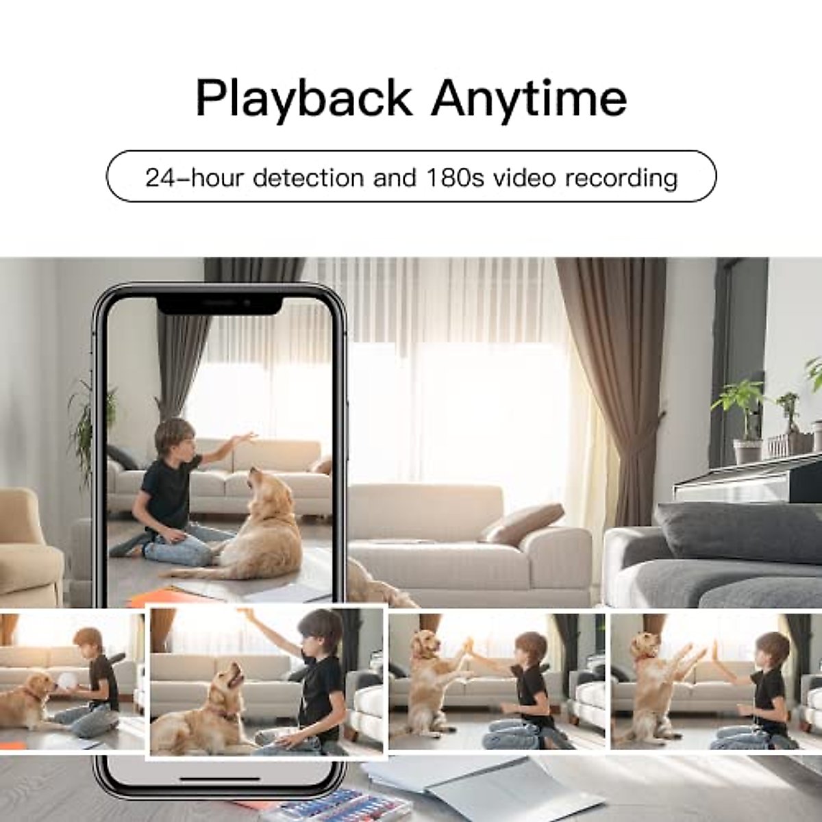 LAXIHUB Dog Camera 2K, Pet Cam Indoor Security Camera, Pan/Tilt 2.4GHz WiFi Camera with Super IR Night Vision, Motion Detection & 2-Way Audio, Compatible with Alexa & Google Assistant…