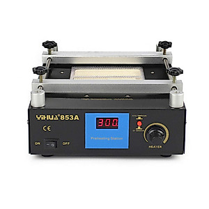 853A 600W IR Preheating Rework Station PCB Infrared Preheater BGA Rework Hot Plate Preheating Oven Welder 50℃-350 ℃ 110V
