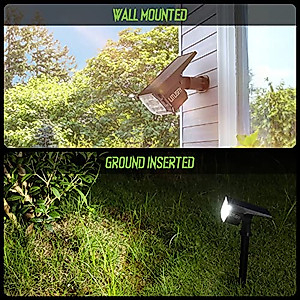 LITLISFlY Solar Power Spotlights - 50 LEDs, 3 Brightness Settings, Durable Plastic, IP67 Waterproof, Easy to Assemble, Outdoor Use, Security