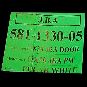 Jim Black Boat Deck Hatch Door 581-1330-05 | 13 X 30 Inch Polar White
