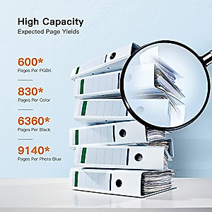 E-Z Ink (TM Compatible Ink Cartridge Replacement for Canon PGI-280XXL CLI-281XXL PGI 280 XXL CLI 281 XXL to use with PIXMA TS8320 TS8220 TS8120 (PGBK, Black, Photo Blue, Cyan, Magenta, Yellow) 6 Pack