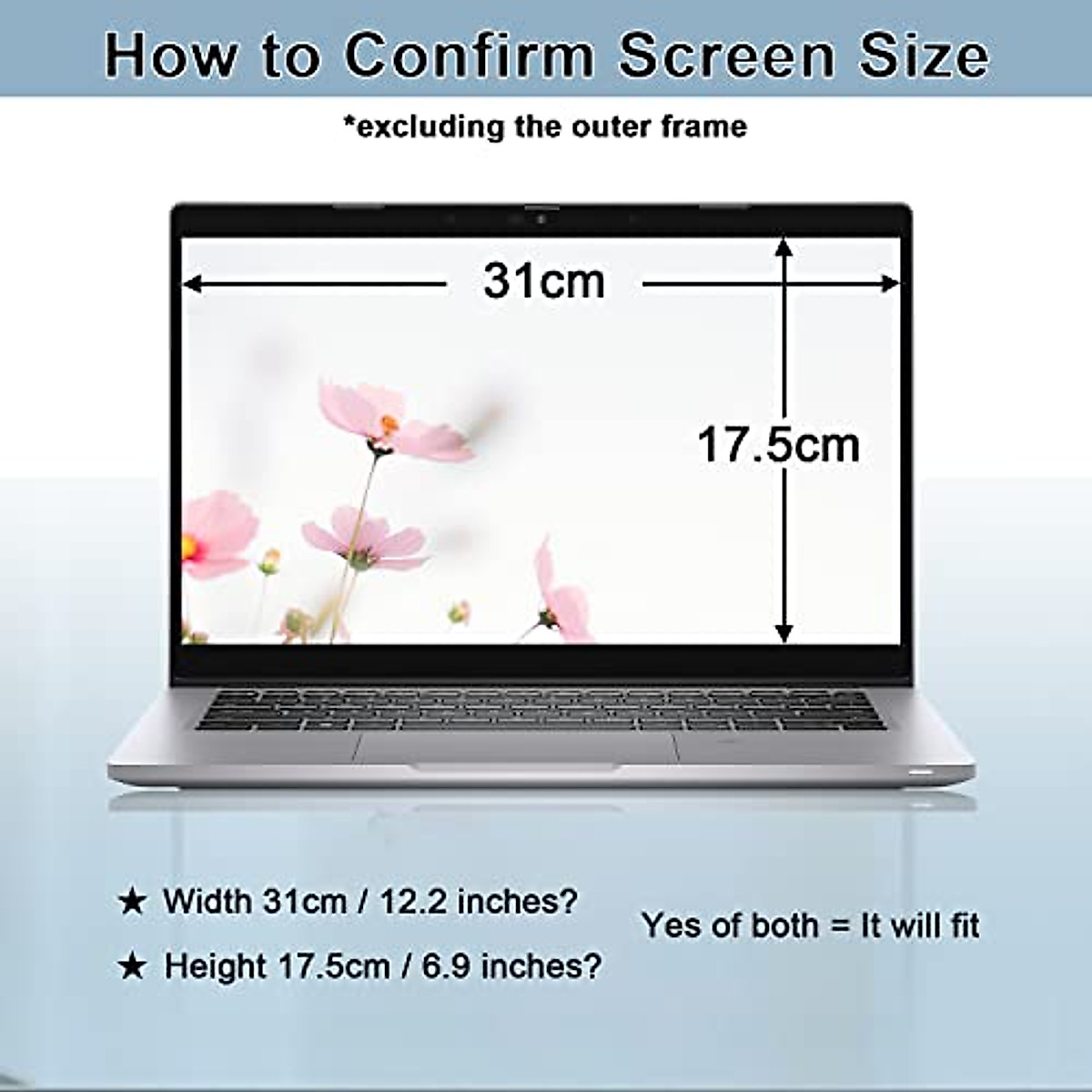 Laptop Privacy Screen 14 Inch, 16:9 Aspect Removable Privacy Screen Filter for 14 Inch Laptop Widescreen, Anti Glare Blue Light Laptop Screen Privacy Shield 14 In Compatible with Chromebook Hp Envy/ Dell/ Asus/ Acer/ Samsung/ Lenovo Yoga by IPROKKO