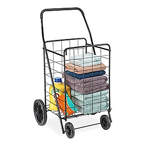 Whitmor Deluxe Utility Cart, Extra Large, Black