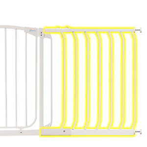 Dreambaby 21 in. White Chelsea Extension