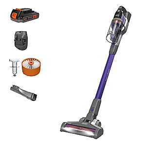 BLACK+DECKER Powerseries Extreme Cordless Stick Vacuum Cleaner for Pets, Purple (BSV2020P)