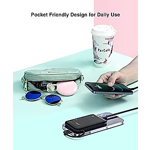 TG90° Mini Power Bank 4500mah Portable Charger with Built in Cable, Ultra Compact Battery Pack Portable Phone Charger Compatible with iPhone 13/13 Pro/12/12 Pro/11/11 Pro Max/X/XR/8/8 Plus/SE