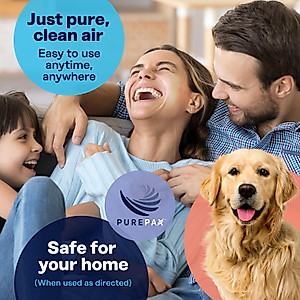 PUREPAX Odor Eliminator Premium Activated Carbon Charcoal Unscented 3 Pack - Extra Long Lasting Strong Odor Remover for Small Spaces: Kitchen, Refrigerator, Closet, Drawers, Car, Locker, Gym Bag