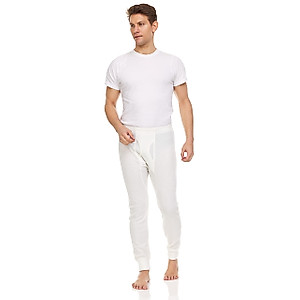 Mens Thermal Long John Pants - Thermal Bottom Base Layer for Tshirts & Jackets - Lightweight Thermal Underwear Mens - 3 Pack