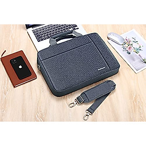 Ferkurn 17 17.3 Inch Laptop Bag Women Men Computer Bag for HP Envy Pavilion Omen/LG Gram/MSI/Dell Inspiron XPS/Lenovo Thinkpad/ASUS/Acer, Shoulder Strap Carrying Briefcase Messenger Bag Large Case