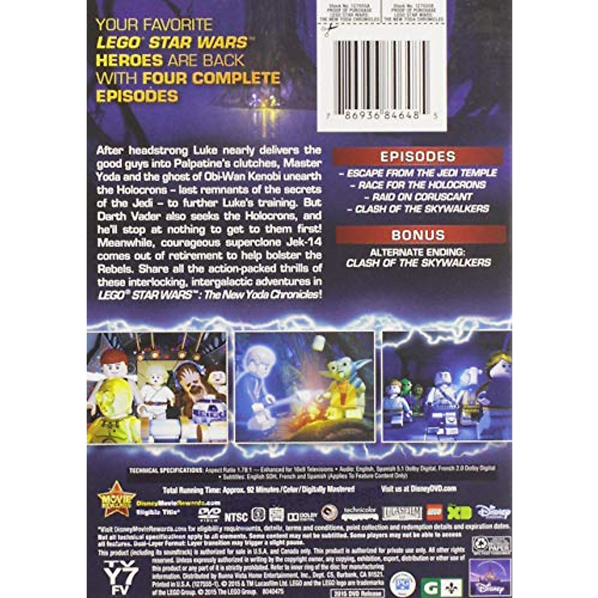 Lego Star Wars: The New Yoda Chronicles DVD