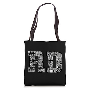 RD Words Registered Dietitian Dietician Nutrition Food Gift Tote Bag